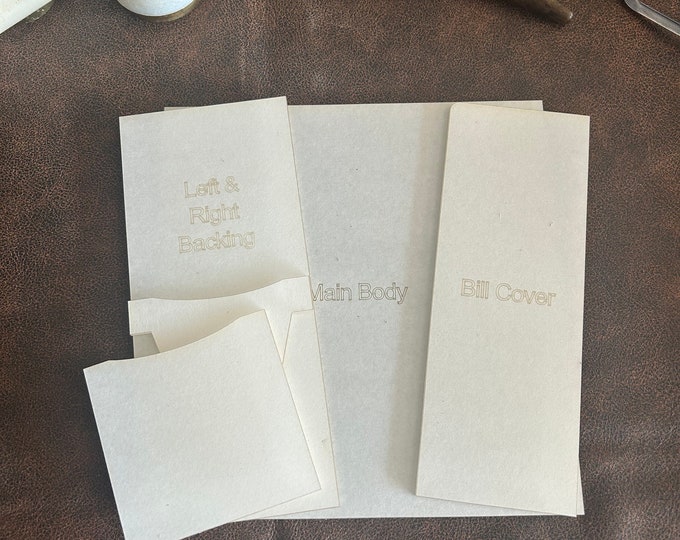 Roper Style Long Wallet Leather Crafting Template - Etsy