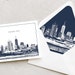 Chicago Thank You Card Chicago Skyline Greeting Card - Etsy