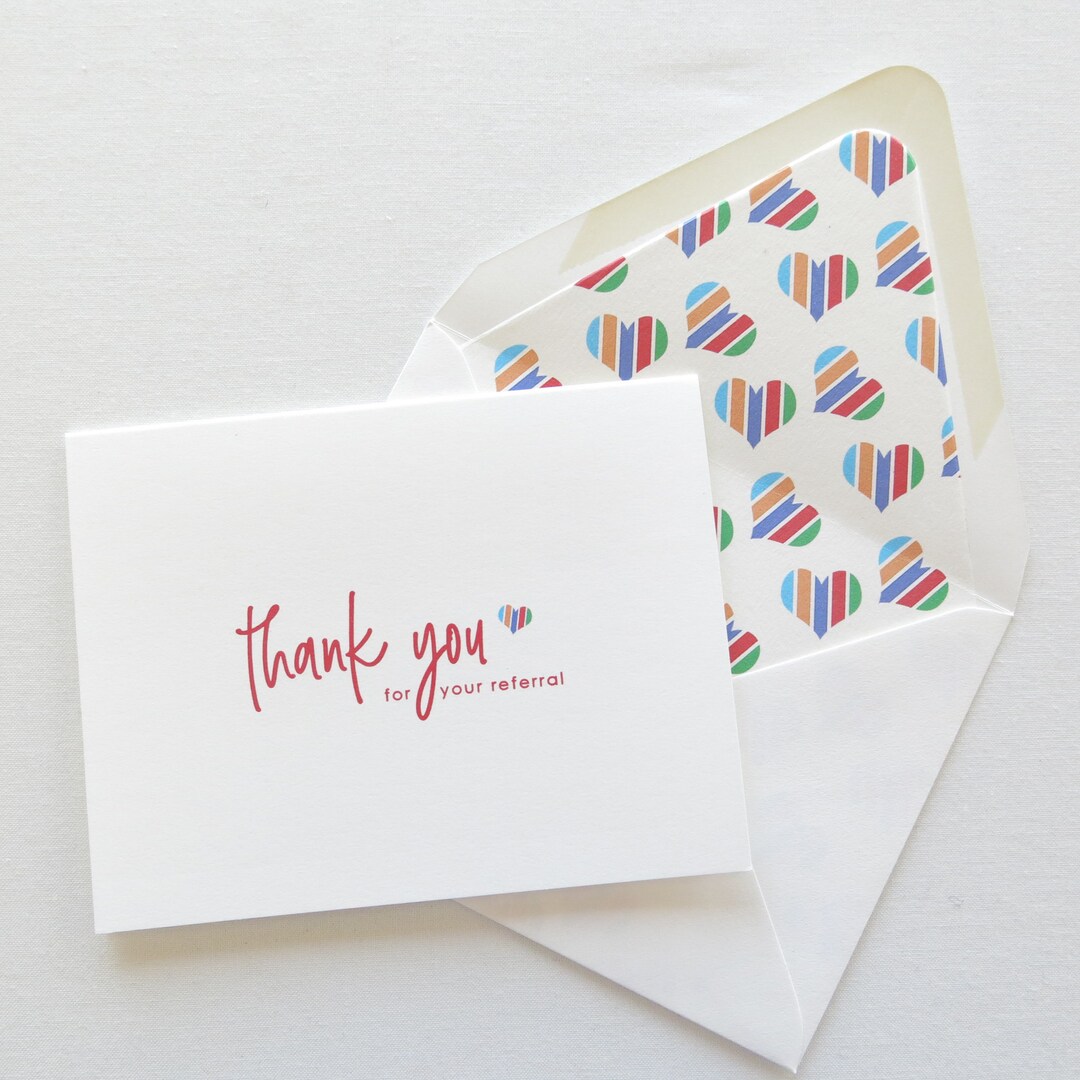 Thank You for the Referral Note Card Set - All Purpose | General ...