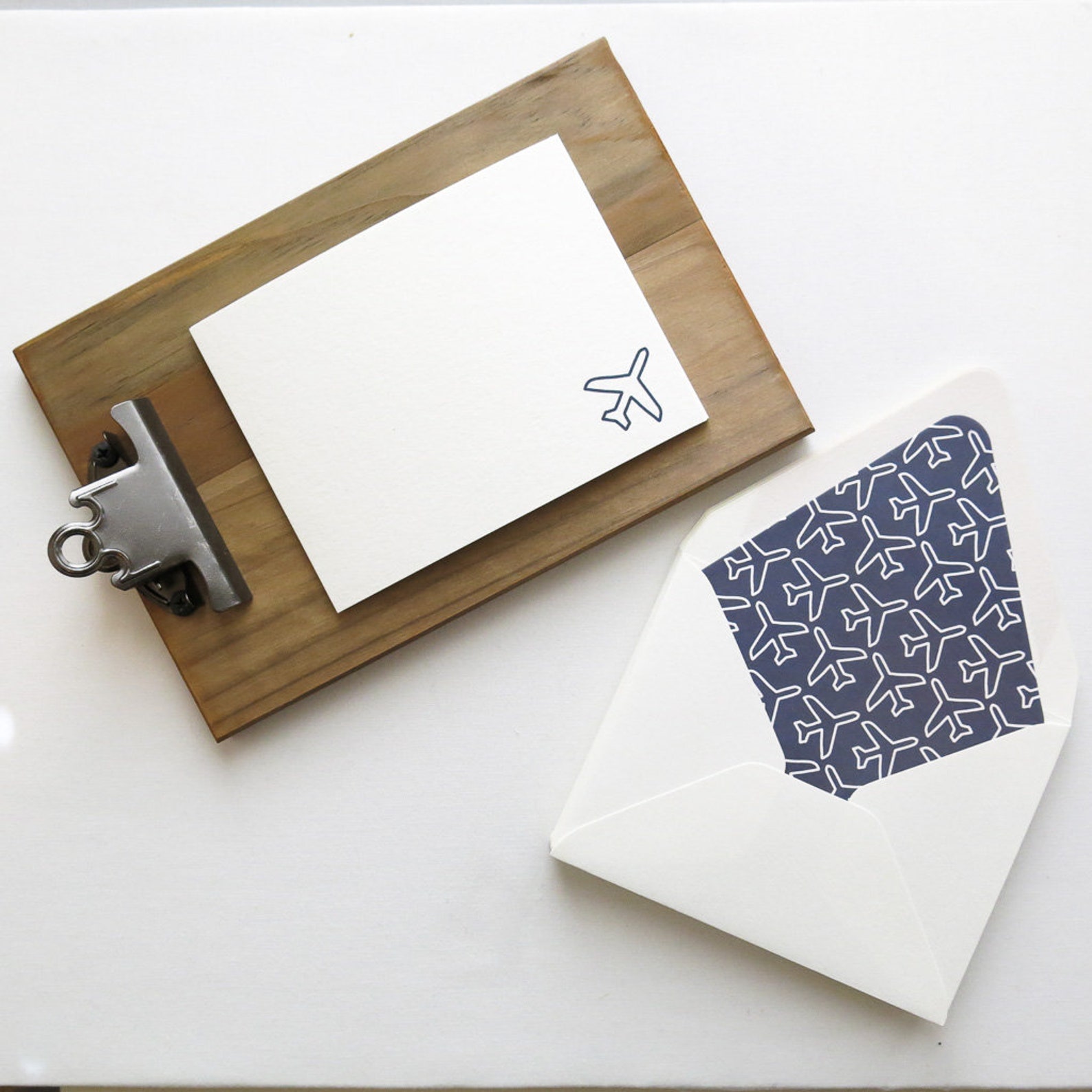 Airplane Note Cards Traveler Stationery Pilot Gift Set - Etsy