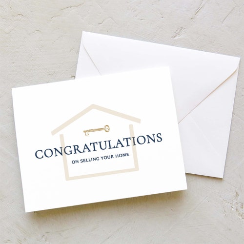 Real Estate Agent Cards Realtor Card Congratulations on - Etsy