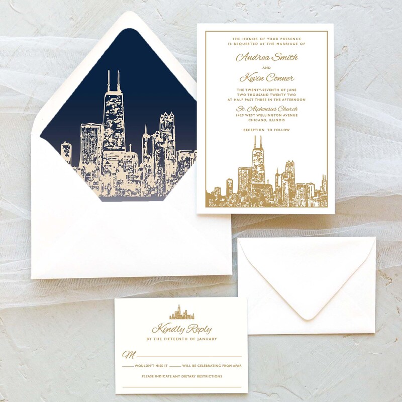 Chicago Invitation - Etsy