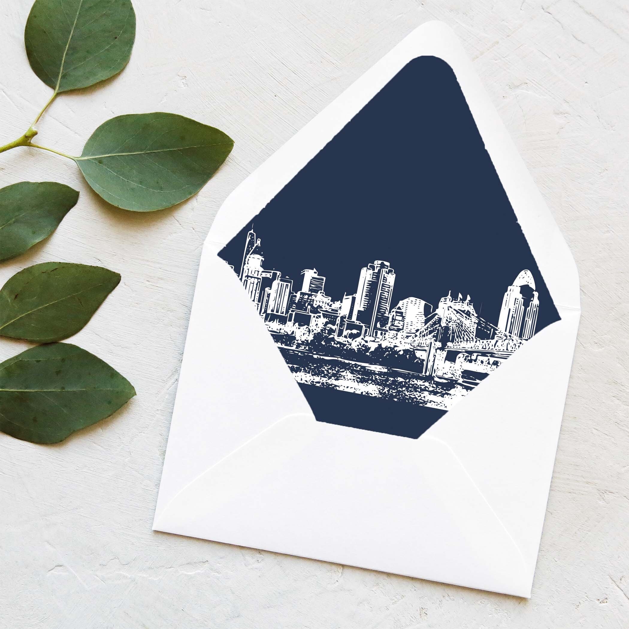 Cincinnati Skyline - Thank You Card - Cincinnati | Ohio - Note Cards ...