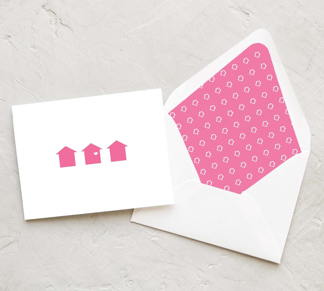 Real Estate Agent Home Note Cards - Realtor Stationery - Blank Greeting ...