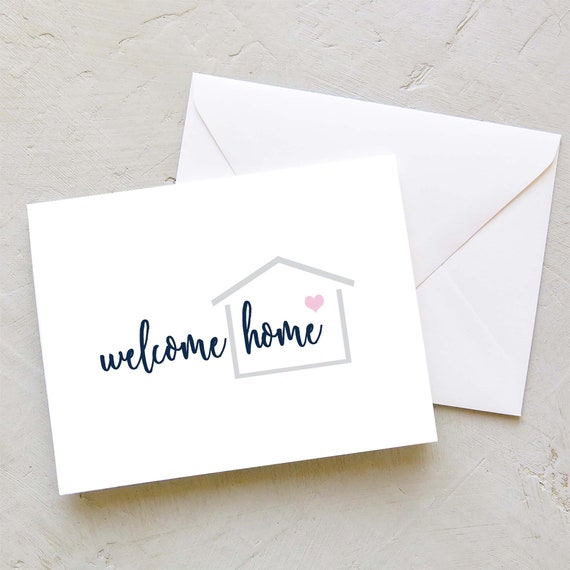 Welcome Home Real Estate Greeting Card Realtor Note Cards | Etsy