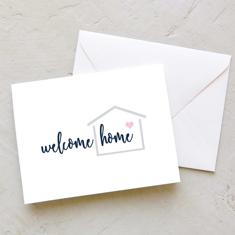 Welcome Home Real Estate Greeting Card Realtor Note Cards - Etsy