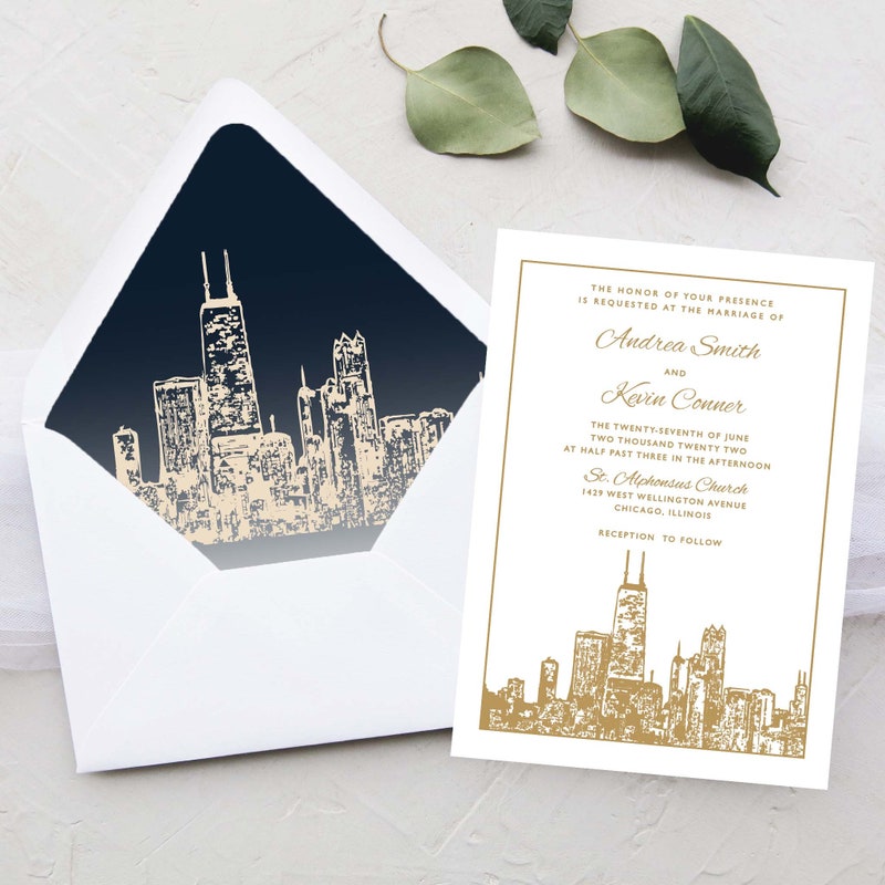 Chicago Invitation - Etsy