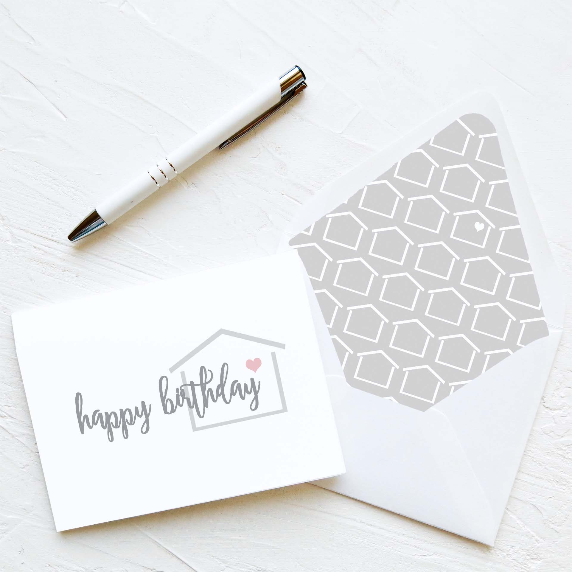 Real Estate / Realtor Birthday Greeting Card Happy Birthday | Etsy