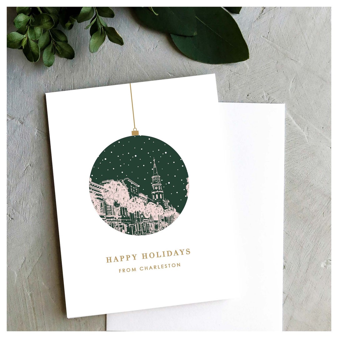 Charleston South Carolina Holiday Card Happy Holidays From Charleston ...