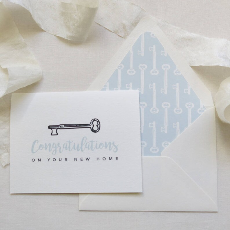 Congratulations on Your New Home Real Estate Agent Card | Etsy