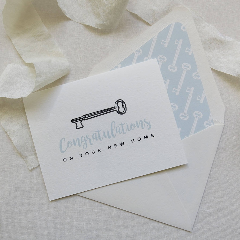 Congratulations on Your New Home Real Estate Agent Card | Etsy