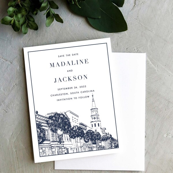 Charleston Wedding Invitations - Etsy