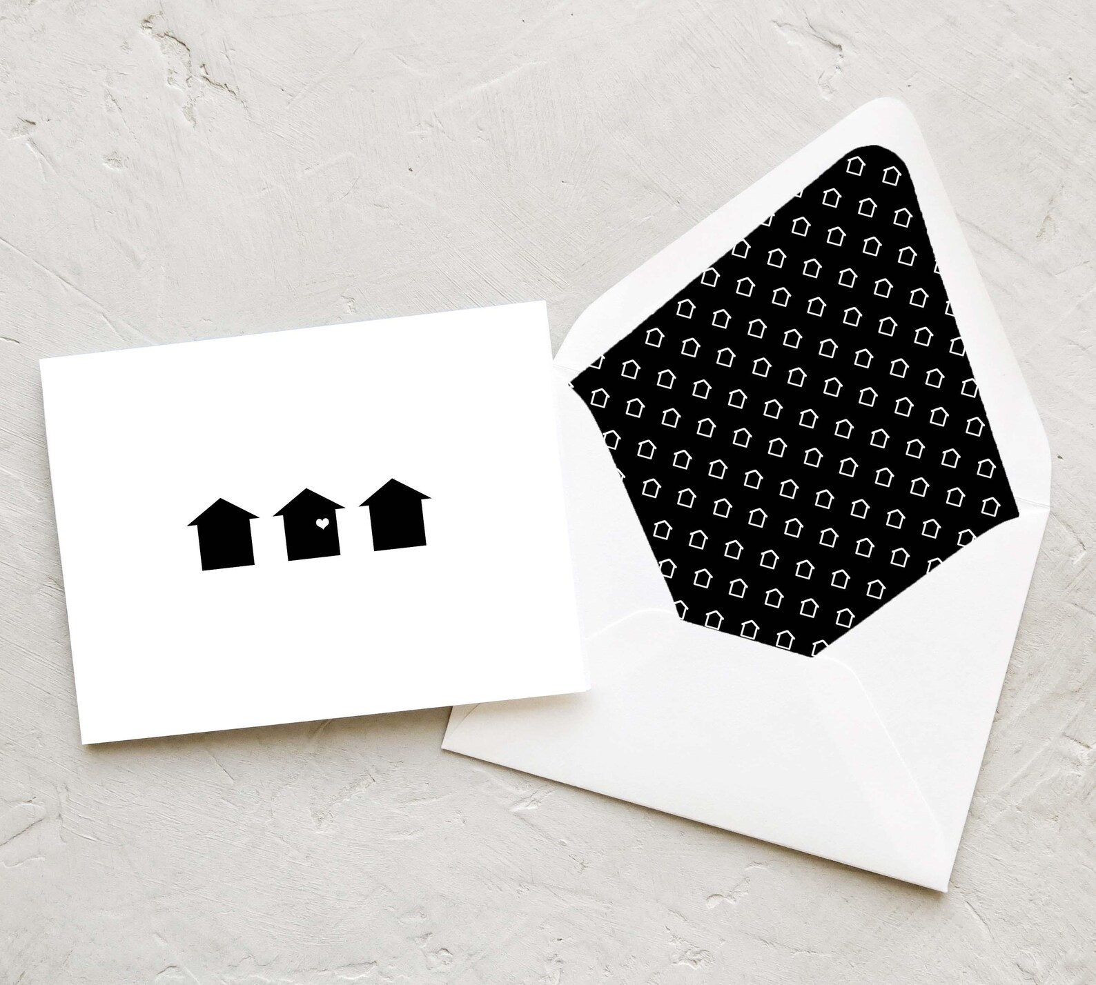 Real Estate Agent Home Note Cards - Realtor Stationery - Blank Greeting ...