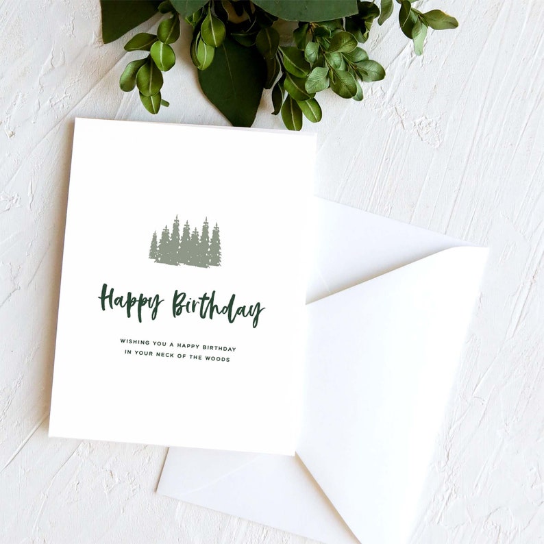 Happy Birthday Birthday Greeting Card Blank Inside - Etsy