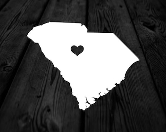 South Carolina State Decal / South Carolina Sticker / South - Etsy