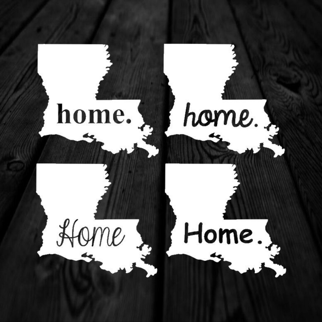 Louisiana Home Decal Home State Decal Louisiana Decal Car Decal Car ...