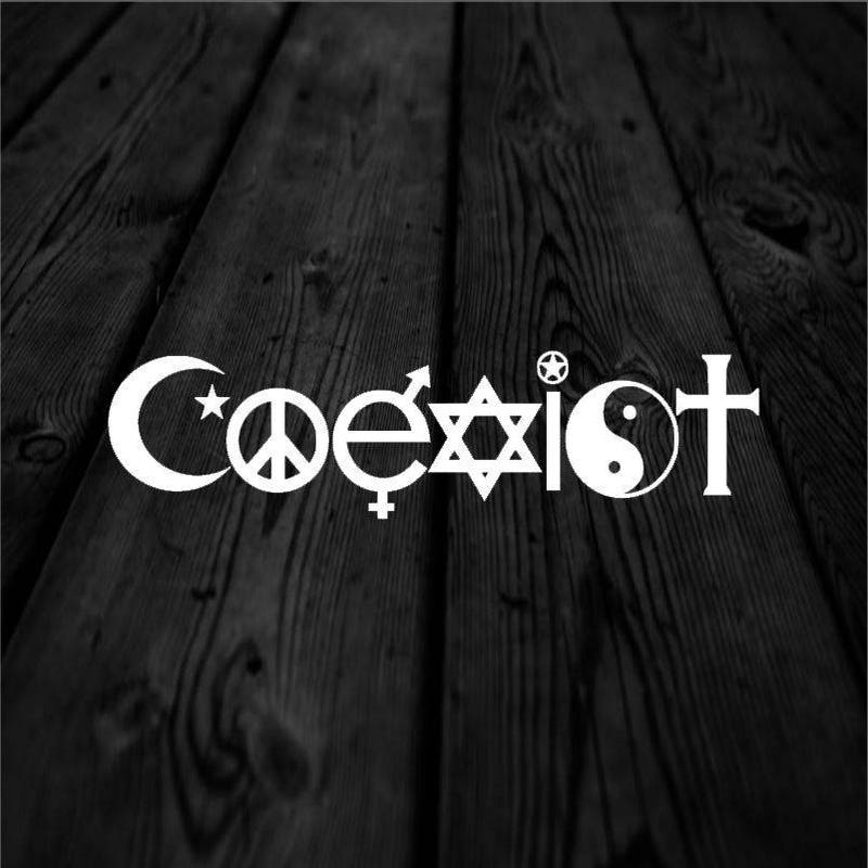 Coexist Sticker - Etsy