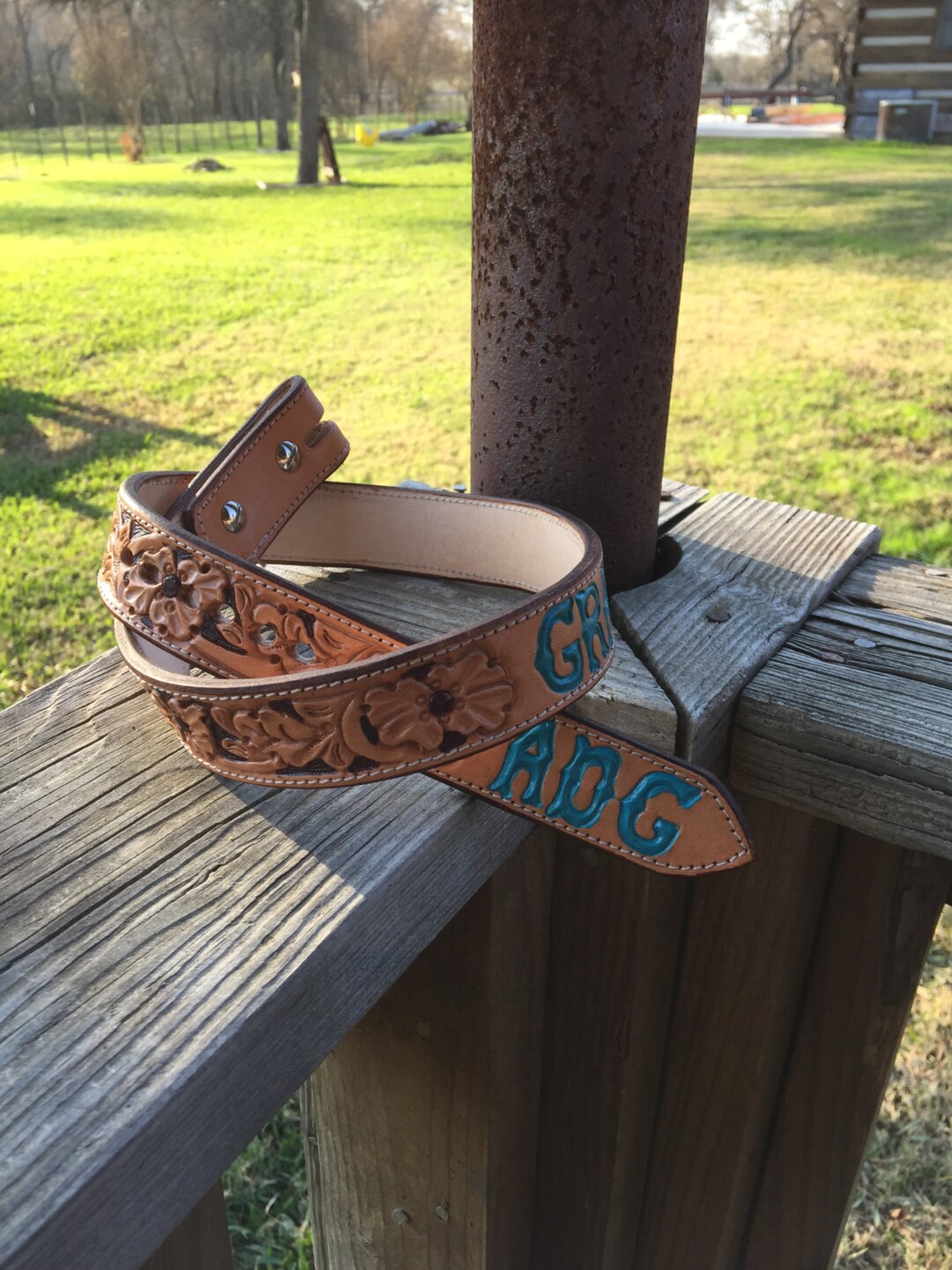 Custom Hand Tooled Kid's Belt - Etsy