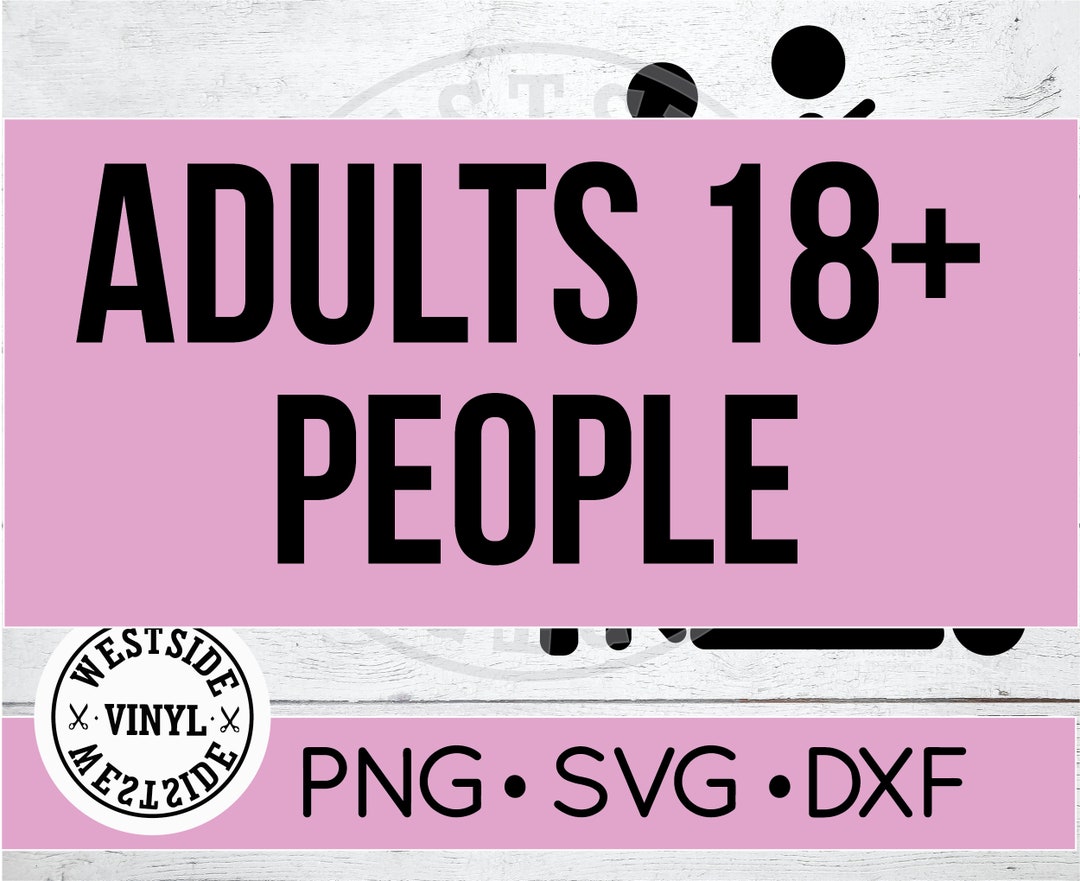 ADULT PEOPLE File - Svg Files - Svg - Digital Downloads - Adult Figures ...