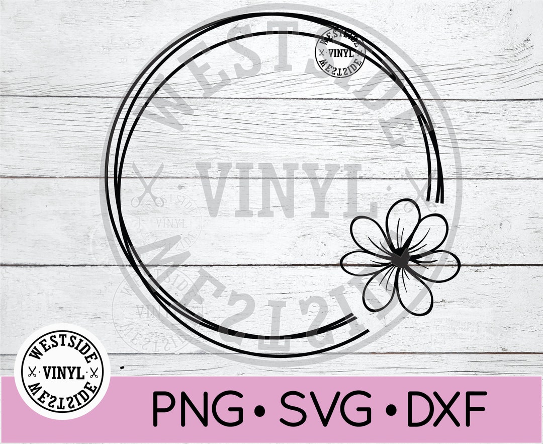 BORDES DE FLORES SVG - archivos svg - flores svg - borde svg ...