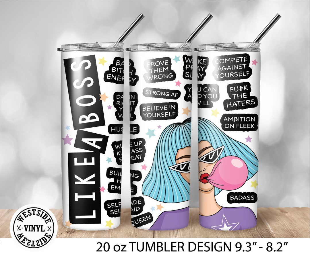 Positive Quotes Tumbler Wrap - Tumbler Sublimation File - Affirmation ...