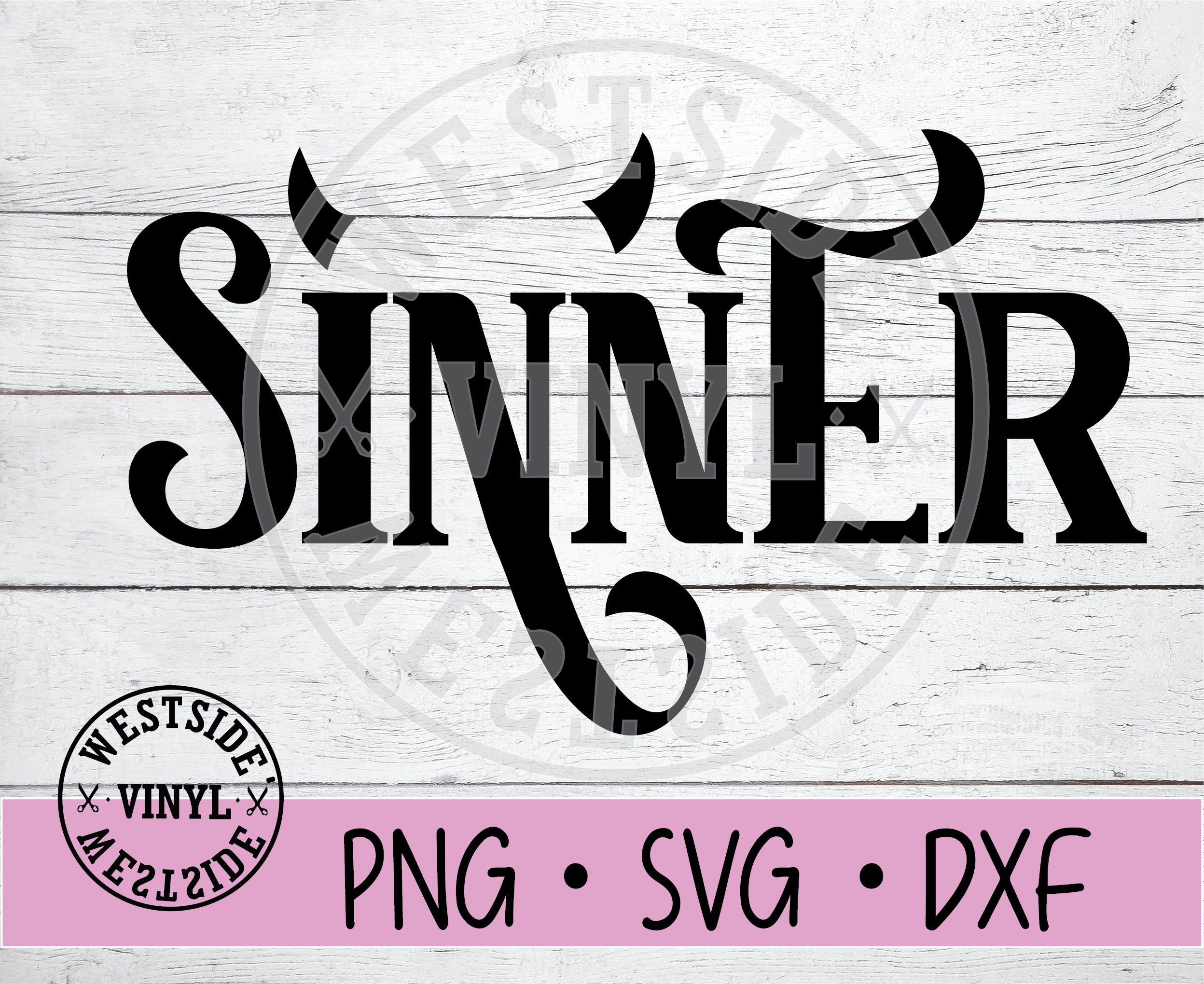 SINNER SVG File Svg Files Svg Digital Downloads Sinner - Etsy Finland