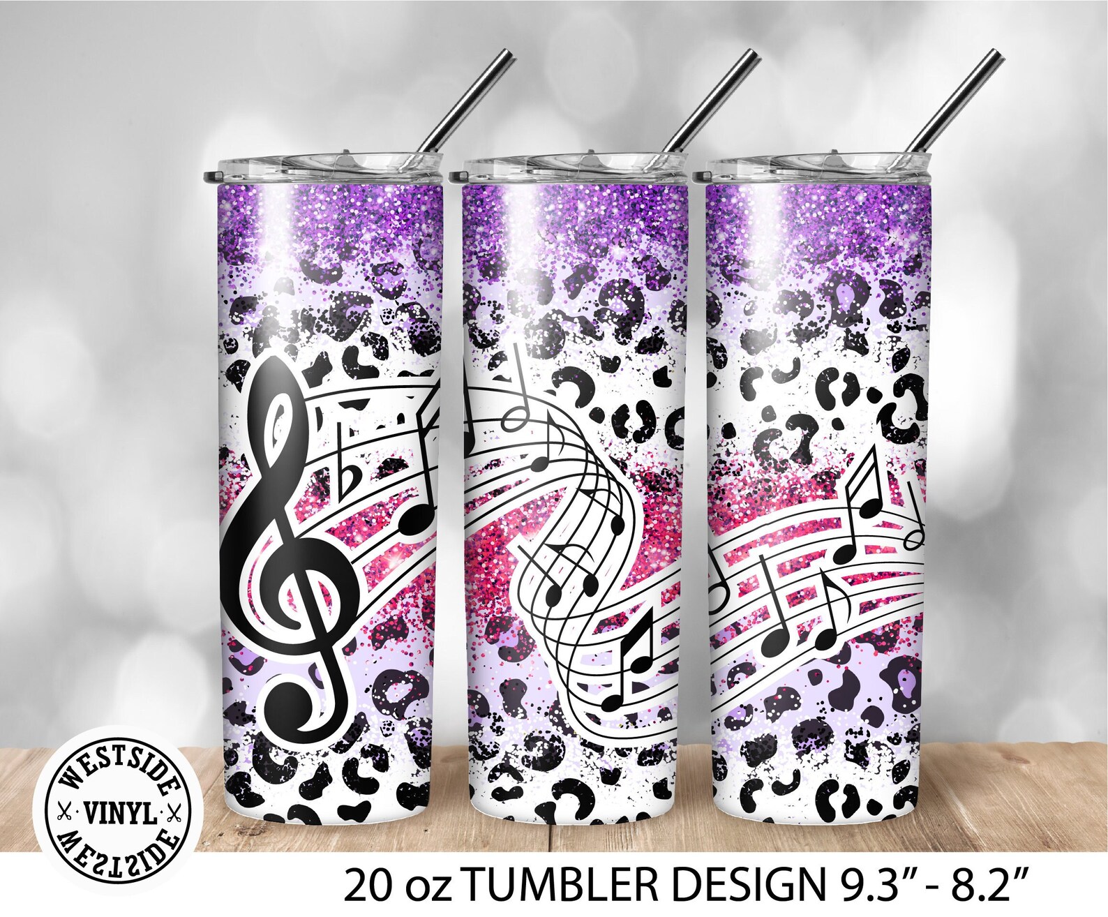 Music Note Tumbler Background Tumbler Sublimation Files - Etsy