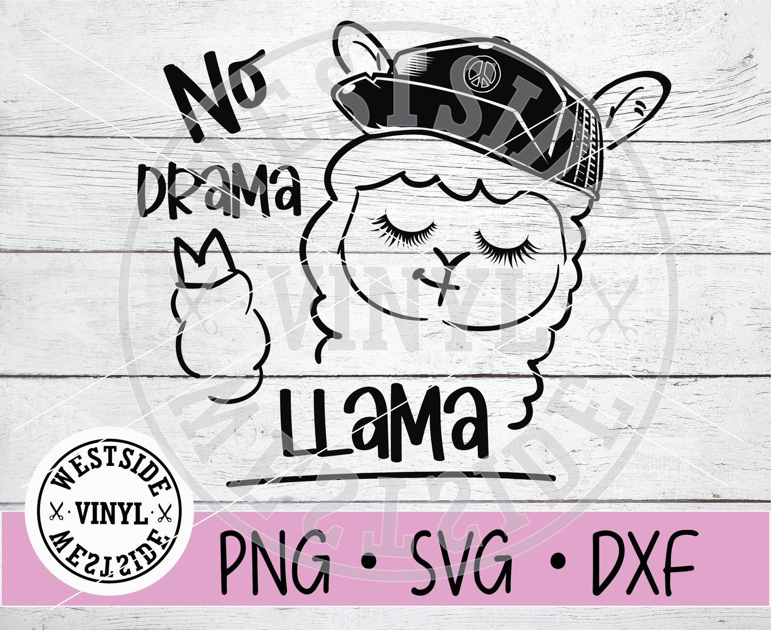 DRAMA LLAMA SVG Svg Files Svg No Drama Llama Svg Svg | Etsy