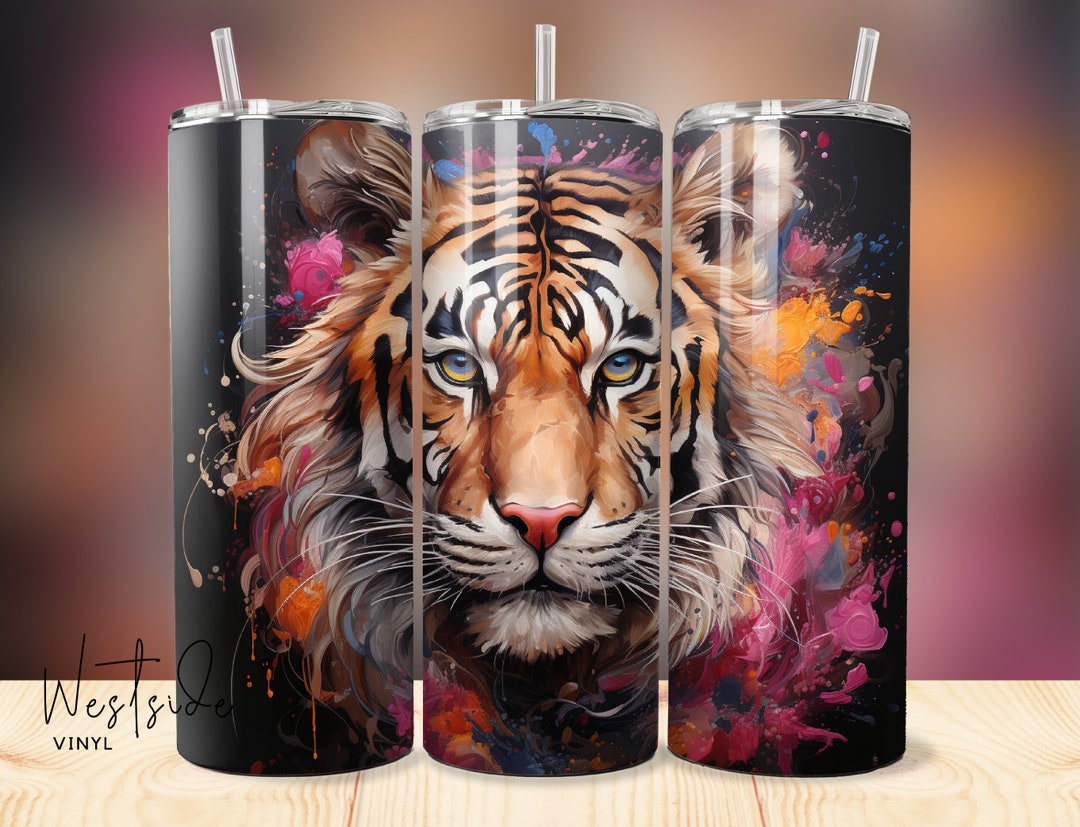 Tiger Sublimation File - Tiger Design for Tumblers - 20oz Tumblers ...