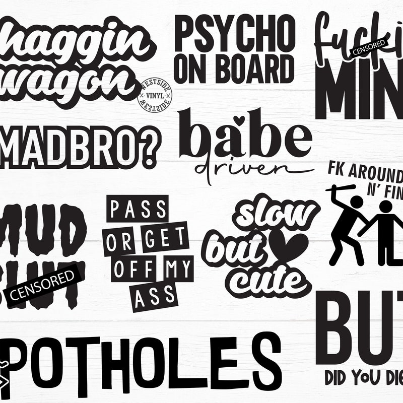 Car Window Decals Funny - Etsy