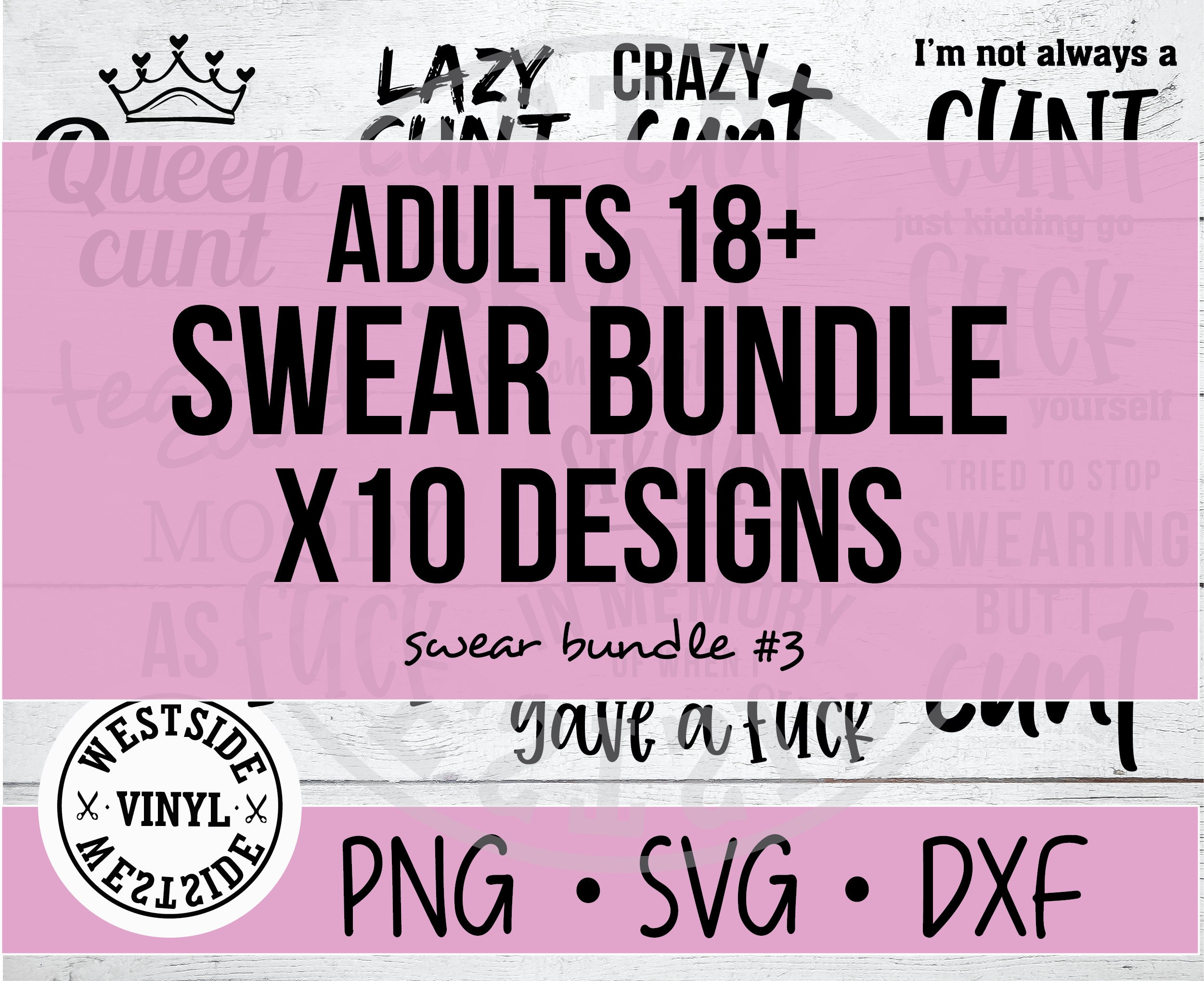 SWEAR BUNDLE SVG Svg Files Funny Svg Files Svg Novelty | Etsy Australia