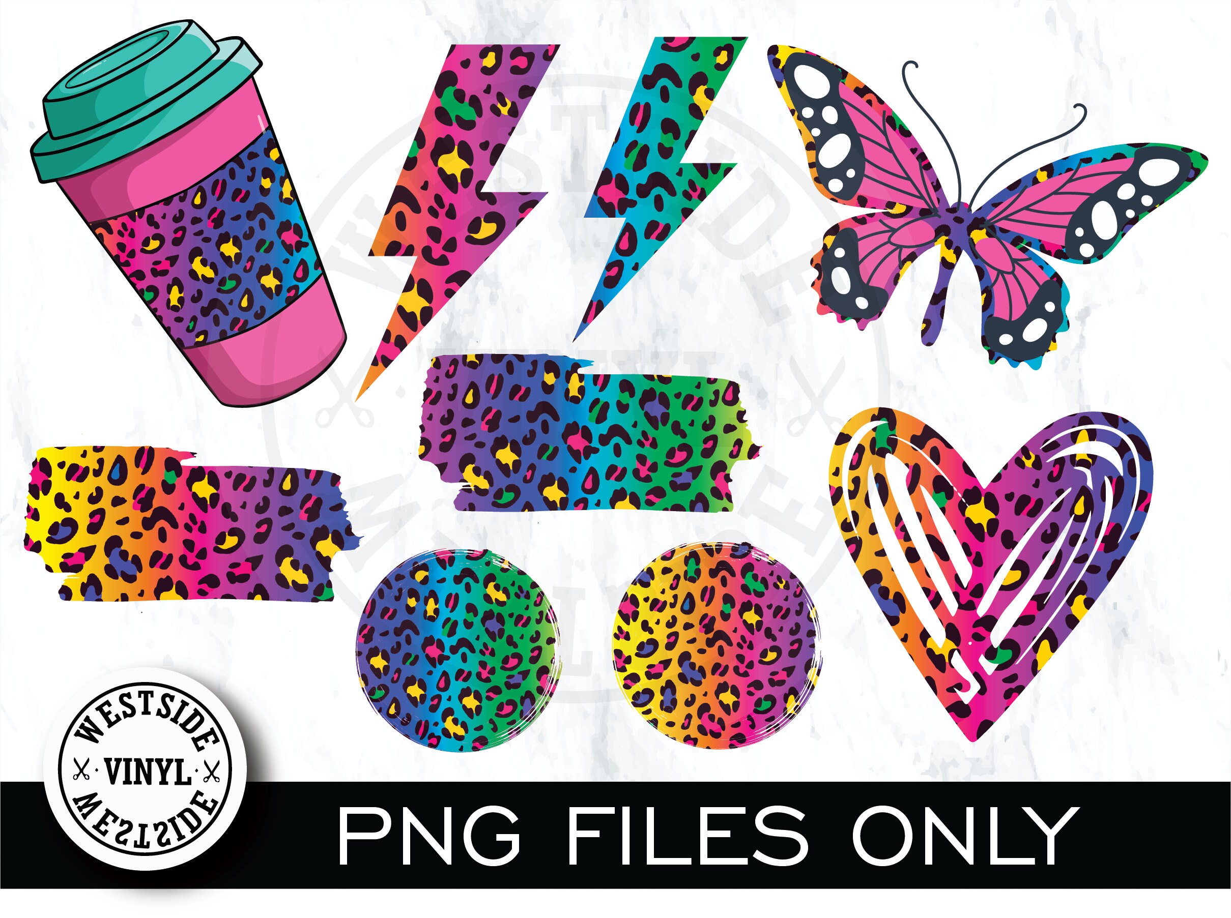 Sublimation Elements Animal Pattern Pink Sublimation - Etsy