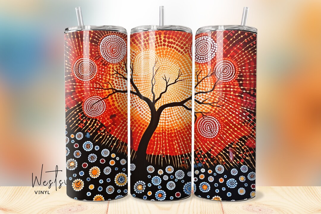Tumbler Design Dreamtime Art - Australian Tumblers - Tumbler Wraps 20oz ...