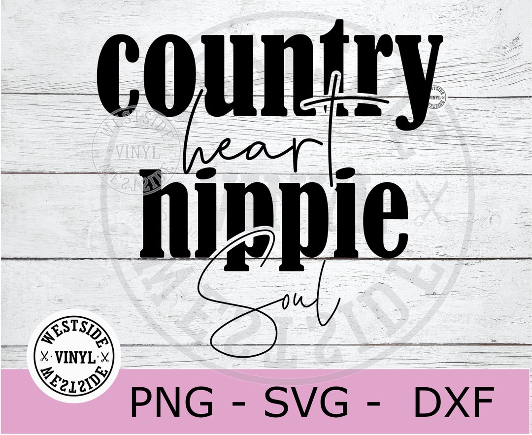Country Heart Svg - Svg Files - Svg - - Digital Downloads - Soul Svg ...