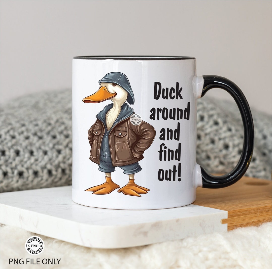 Duck Mug Files for Sublimation Mugs - Rude Coffee Sublimation Designs ...