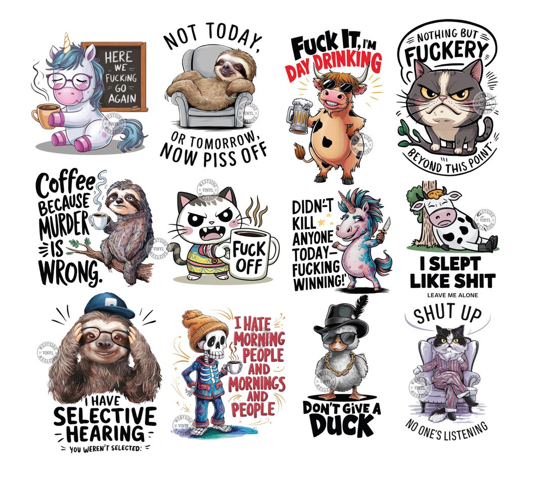 X12 Funny Sublimation Designs - Sublimation Designs Bundle ...