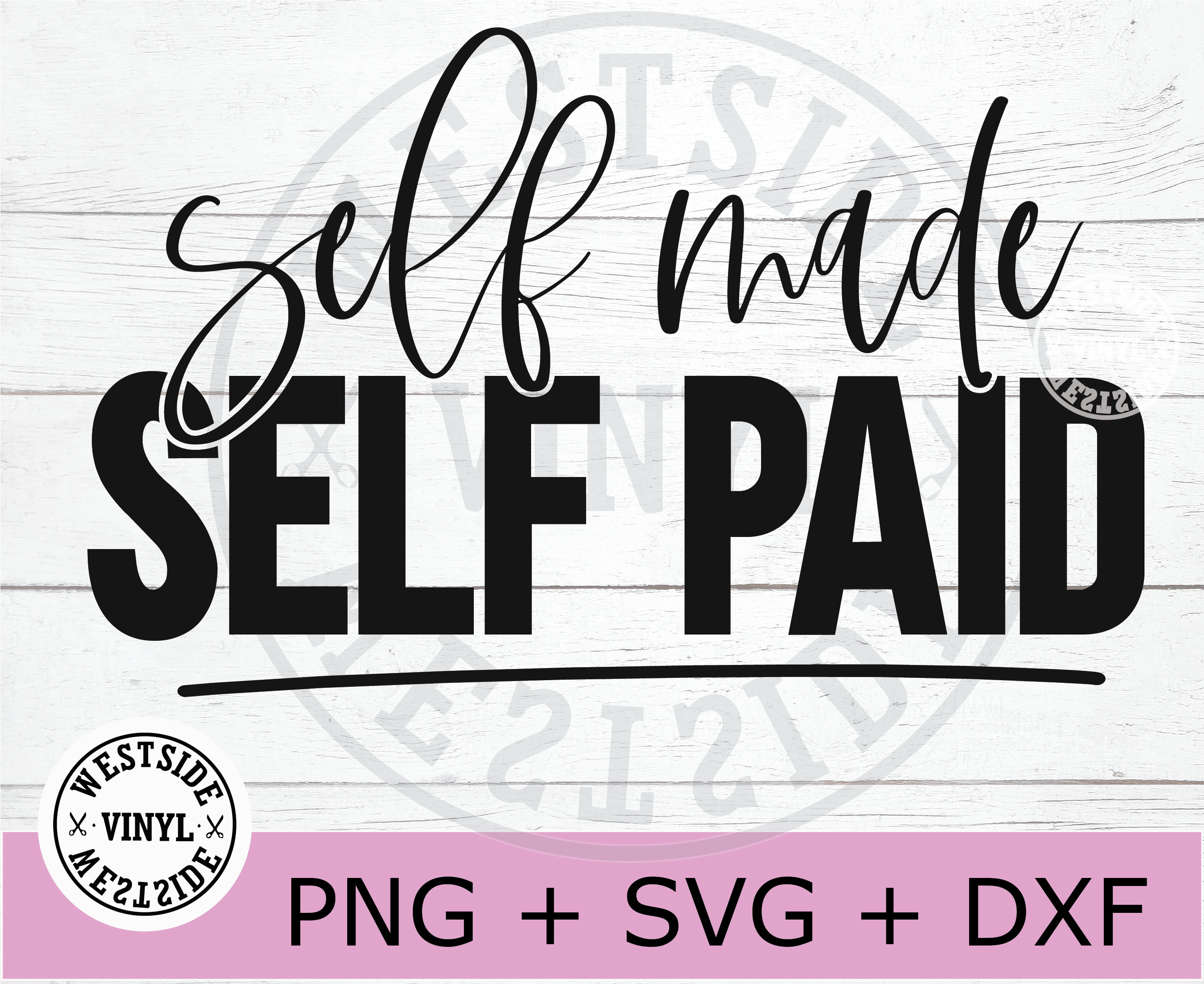 Self Made Self Paid Svg Design Novelty Svg Digital | Etsy