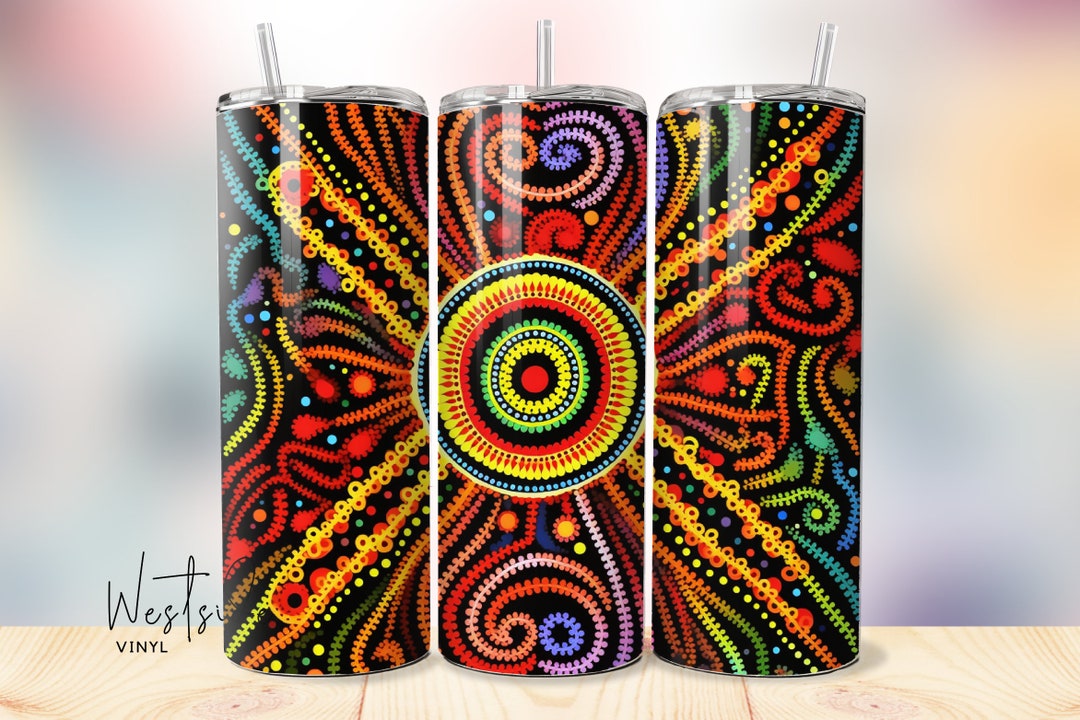 Tumbler Design Dreamtime Art - Australian Tumblers - Tumbler Wraps 20oz ...