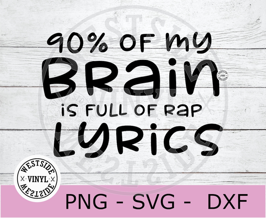 RAP LYRICS Svg File Rap Music Svg Novelty Svg Svg - Etsy