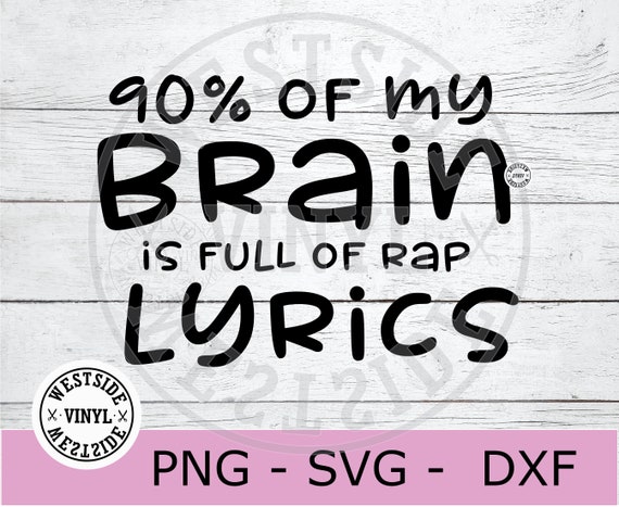 RAP LYRICS svg file rap music svg novelty svg svg | Etsy