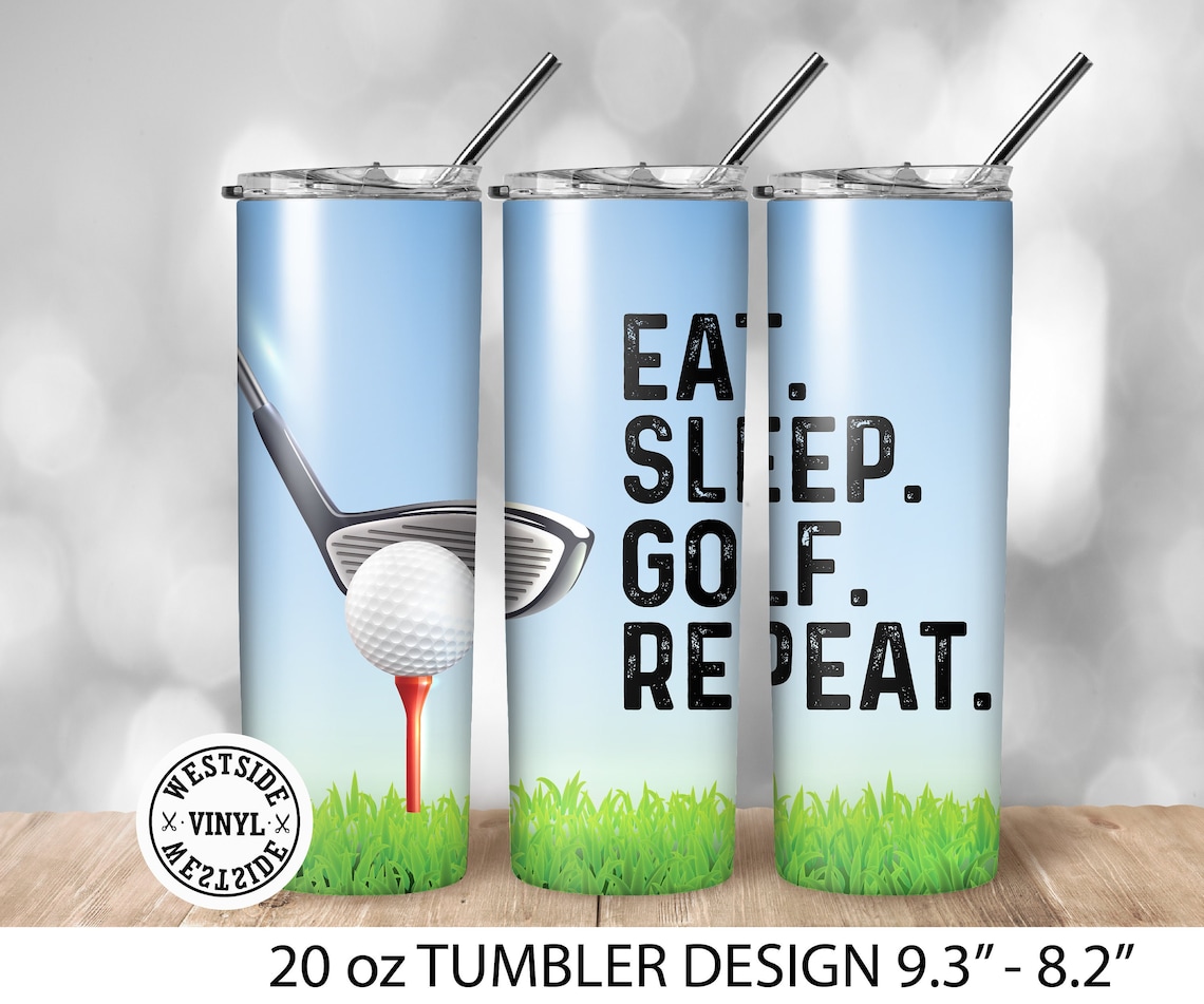 Golf Tumbler Background - Tumbler Sublimation Files Golf - Design for ...