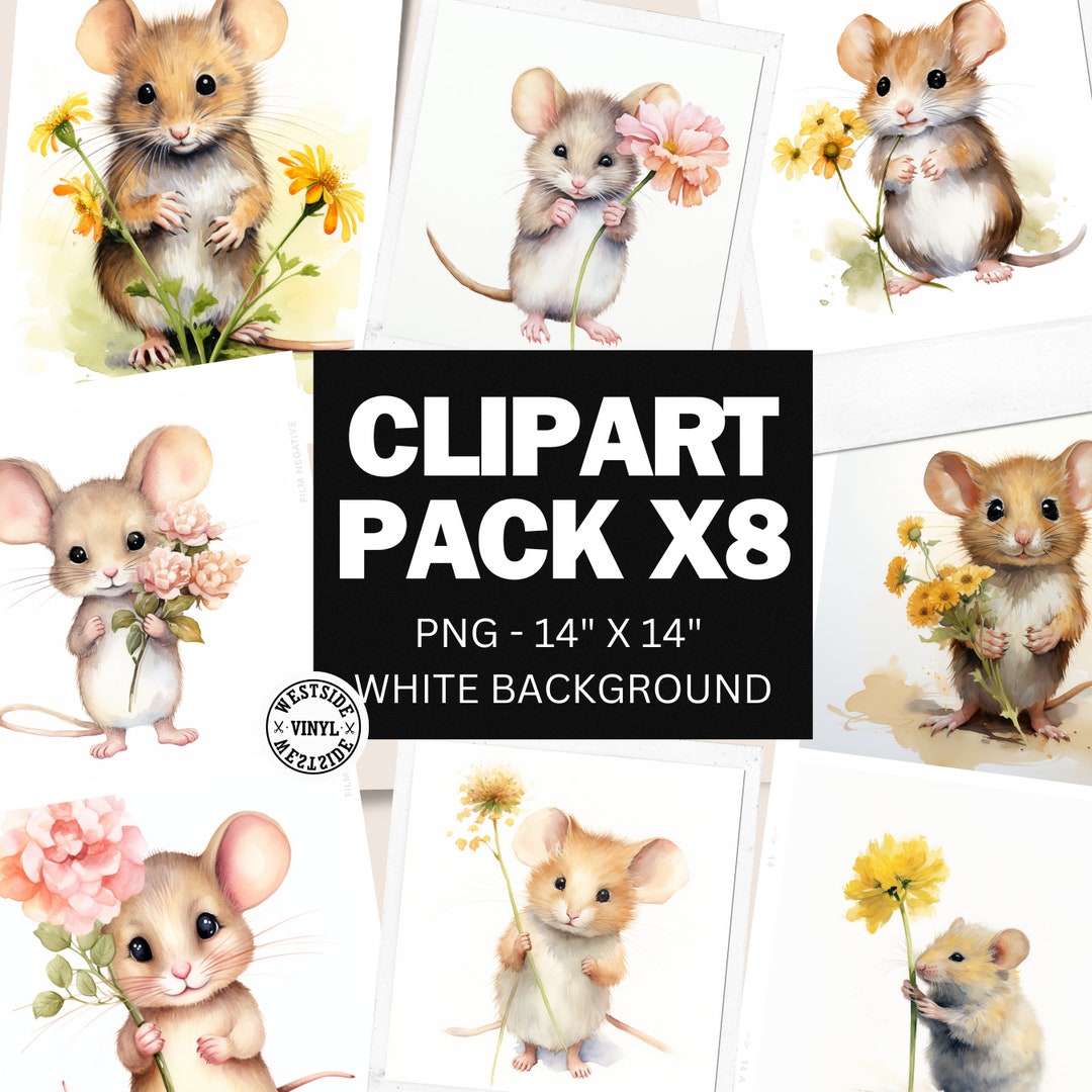 Clipart Designs for Commercial Use - Cute Mice Designs for Sublimation ...