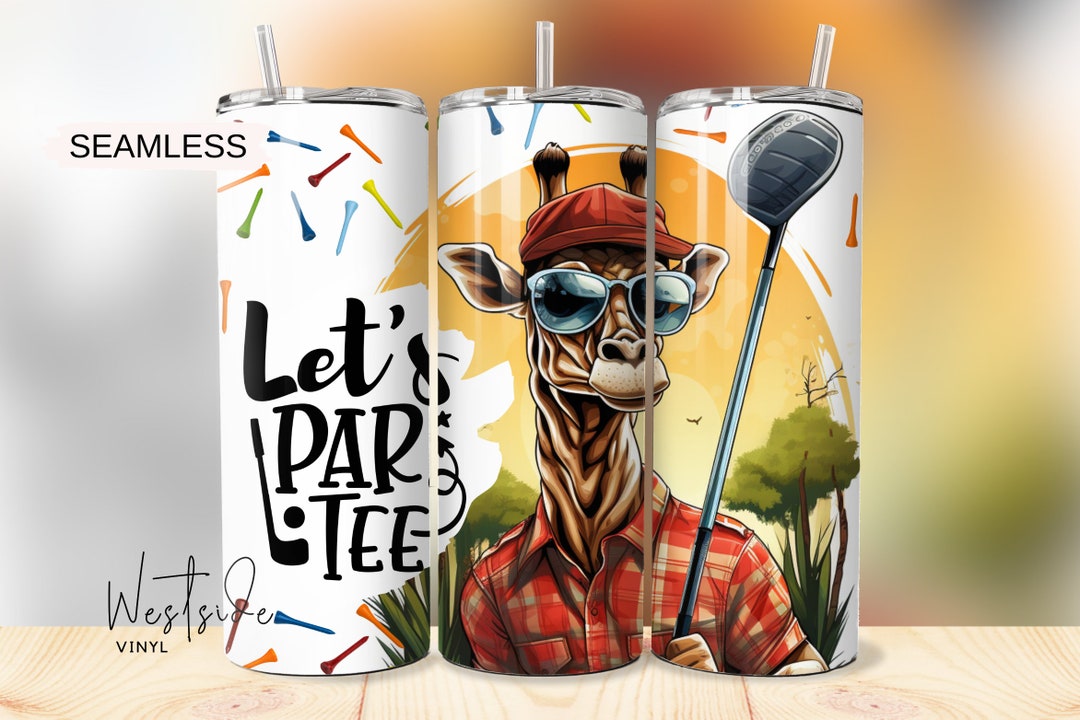 Giraffe Golfing Sublimation Files - Design for Tumblers - 20oz Tumblers ...