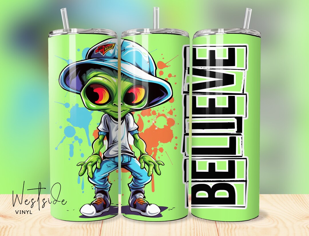 Alien Tumbler Background - Tumbler Sublimation Files - Design for ...