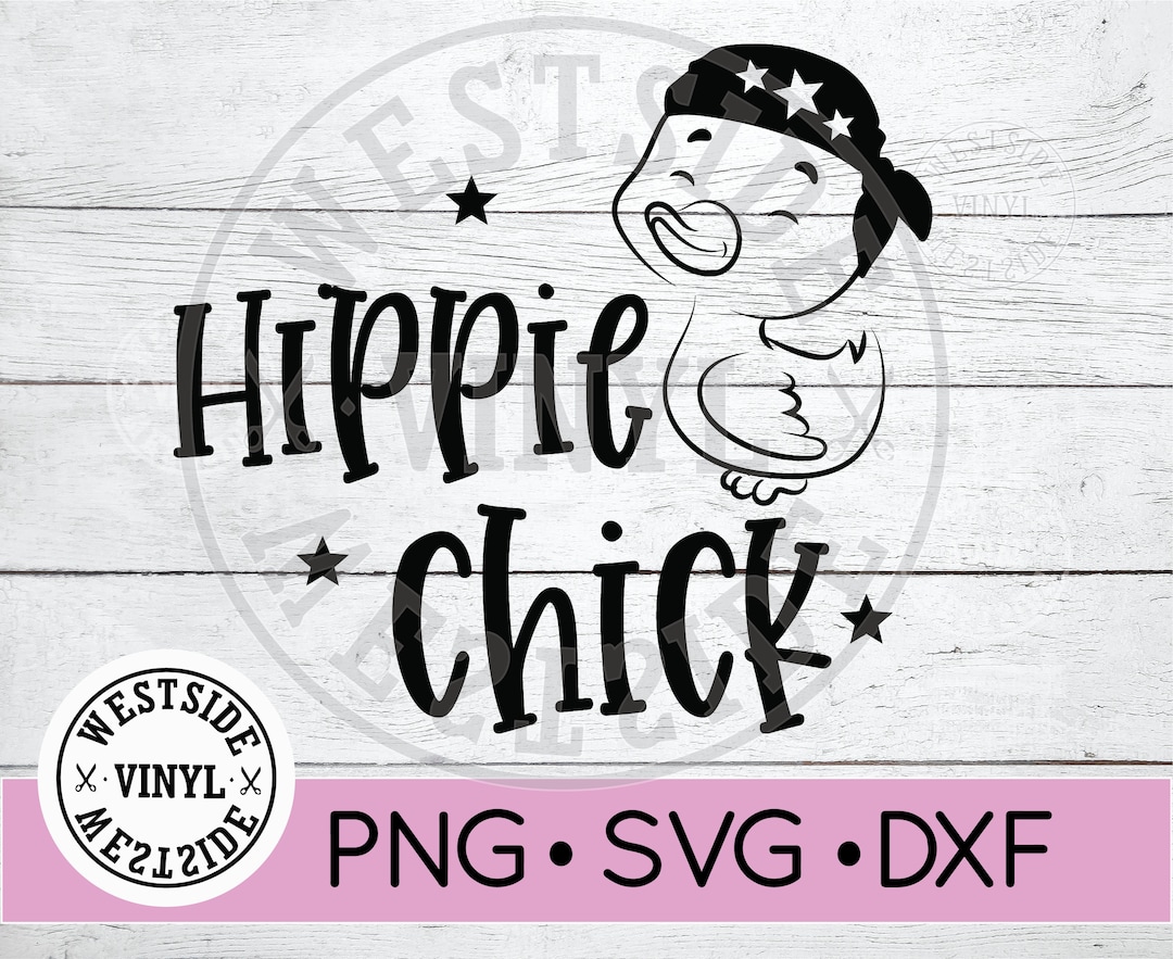HIPPIE CHICK - Svg Files - Svg - Novelty Svg - Svg Download - Hippy ...