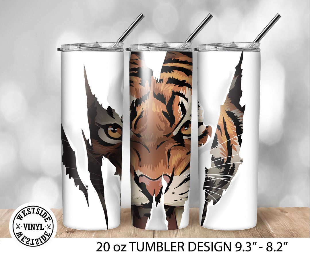Tiger Sublimation File Tiger Design for Tumblers 20oz - Etsy