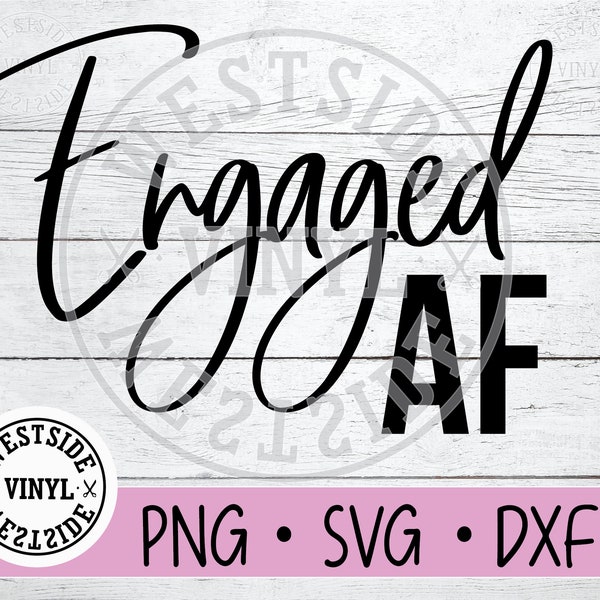 Engaged Svg - Etsy