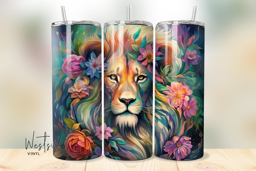 Lion Sublimation File - Lion Design for Tumblers - 20oz Tumblers ...