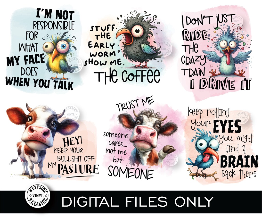 X6 Funny Sublimation Designs - Sublimation Designs Bundle - Sublimation ...