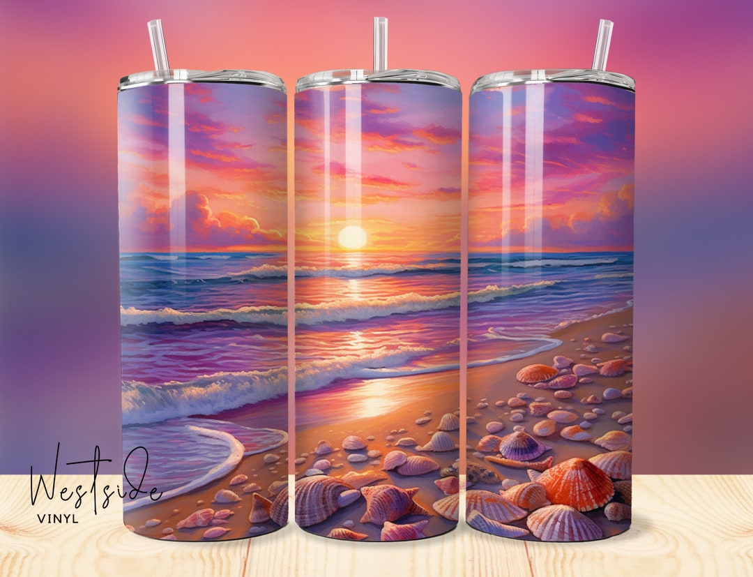 Sunset Tumbler Background - Tumbler Sublimation Files - Design for 20oz ...